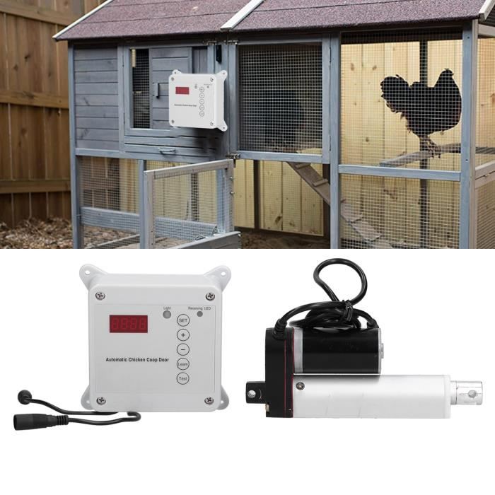 Akozon Commande automatique 30W Coop Control pour portes de 230‑1000mm ...