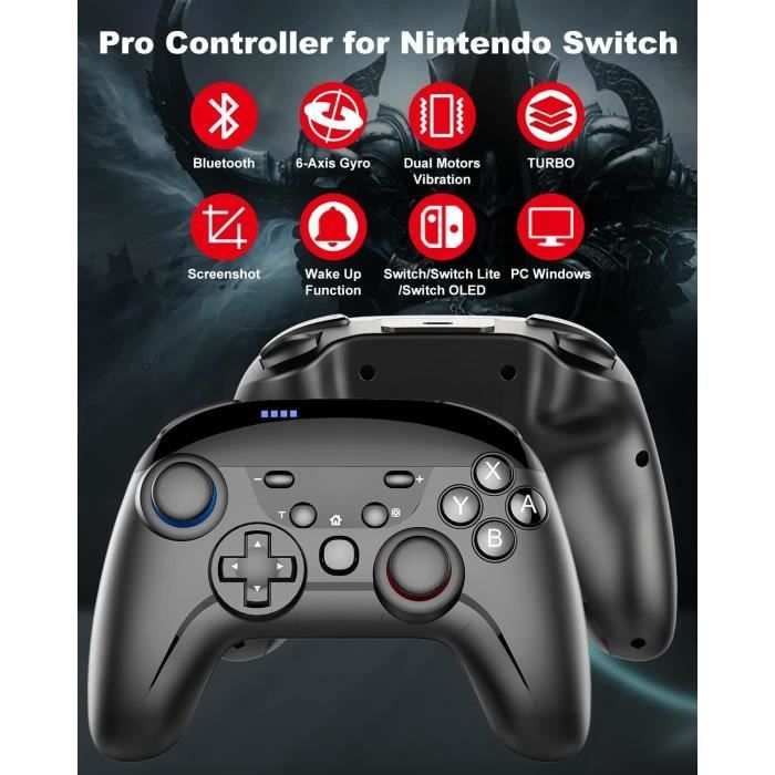 Manette Switch,Manette Switch Sans Fil Pour Nintendo Switch-Switch Lite ...