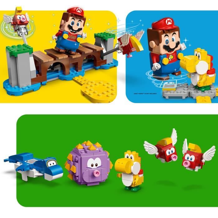 LEGO® 71400 Super Mario Set d’Extension La Plage Du Maxi-Oursin, avec ...