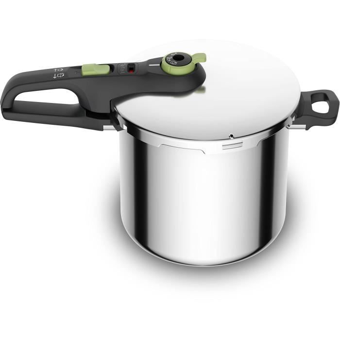 TEFAL Cocotte-minute inox, Autocuiseur 8 L, Induction, Programmes ...