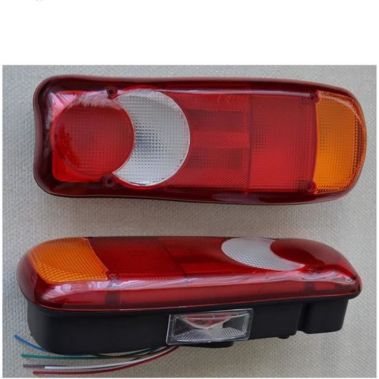 Paire Feux ARRIERES pour Camion REMORQUE Bus Fourgon Tracteur Camper Camping Car Caravane ...