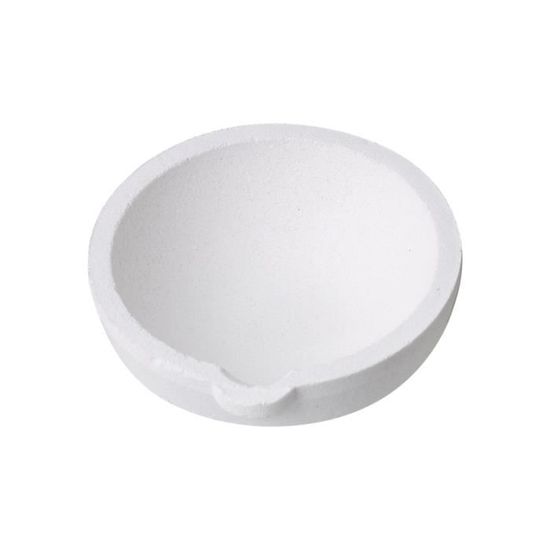 Le creuset en quartz résiste au creuset beige fondant à la silice ...