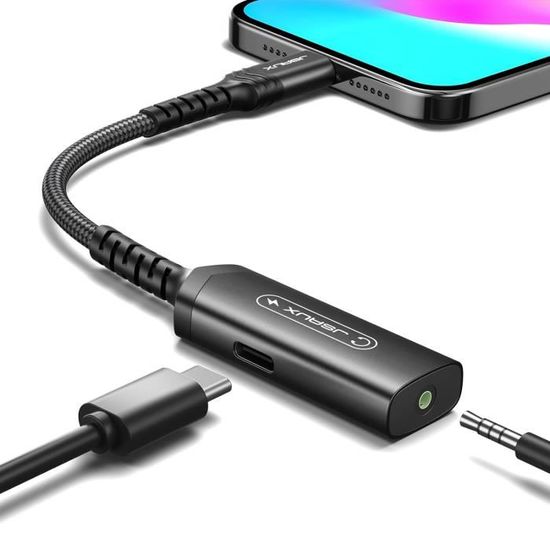 Adaptateur Usb C Vers Casque Et Chargeur 3,5 Mm, 2 En 1 Usb C Vers ...
