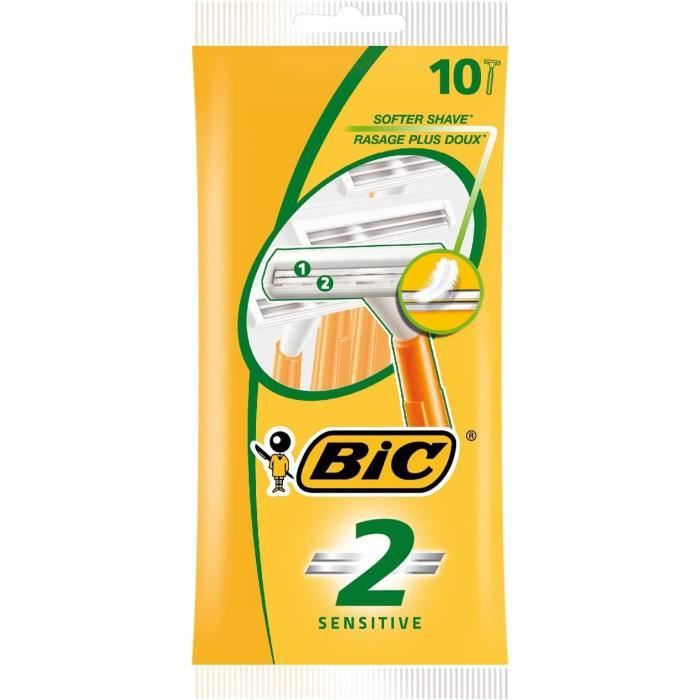 Bic - Rasoirs Peaux Sensibles - x 10 - Cdiscount Au quotidien