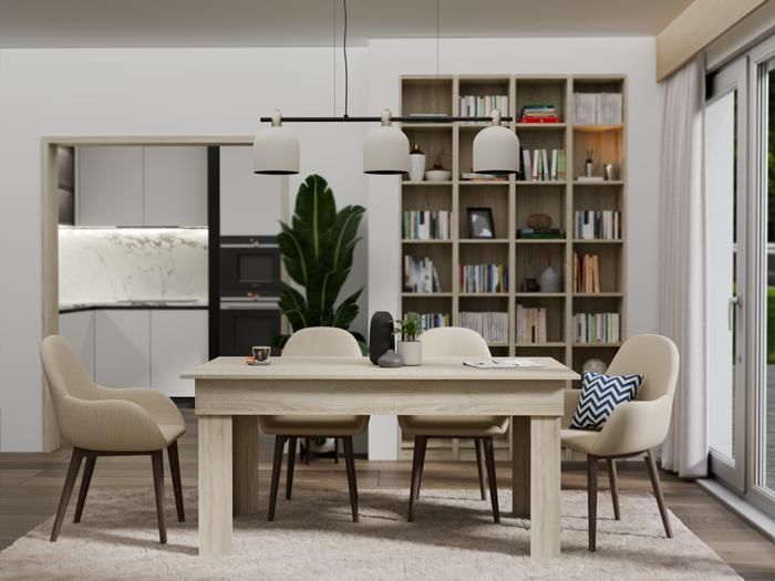 Table de salle à manger, cuisine Madras SONOMA - Cdiscount Maison