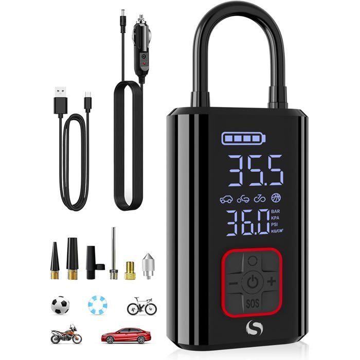 SERVOMASTER Compresseur à Air Portatif, 150PSI Gonfleur Pneus Voiture ...