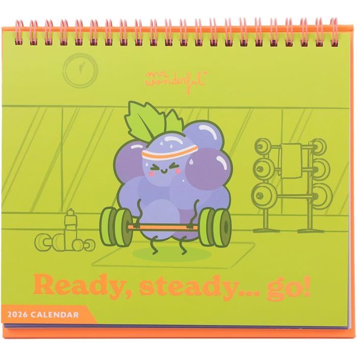 Calendrier de bureau 2026 "Ready, steady... go!" pour dynamiser vos ...