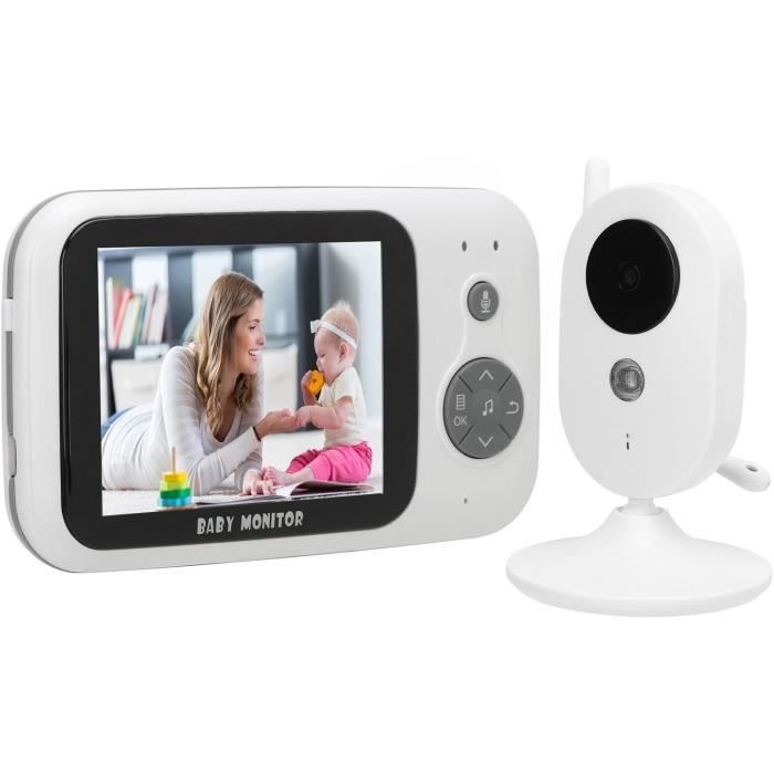 Caméra Bébé, Moniteur Vidéo Sans Fil Wifi 2,4 G Avec Caméra, Écran 3,2 ...