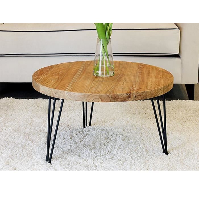 Pieds de table Hairpin Legs Set de 4 pcs Noir 41cm Ideal pour table basse table d appoint Cdiscount Maison