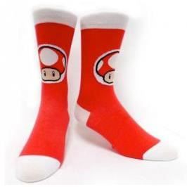 Super Mario Bros - Chausettes - Crew Sock Mushr… Rouge - Cdiscount Prêt ...