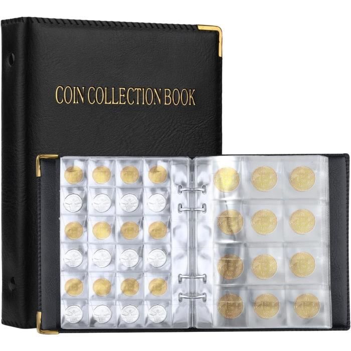 Diegimr 20 pages/360 Pochettes Livre de Collection de Pièces, 3x3cm et ...