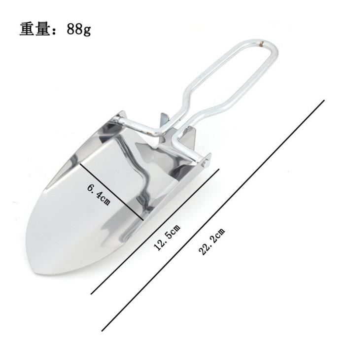 PELLE,Opp Pelle de jardin pliante en acier inoxydable outil de ...