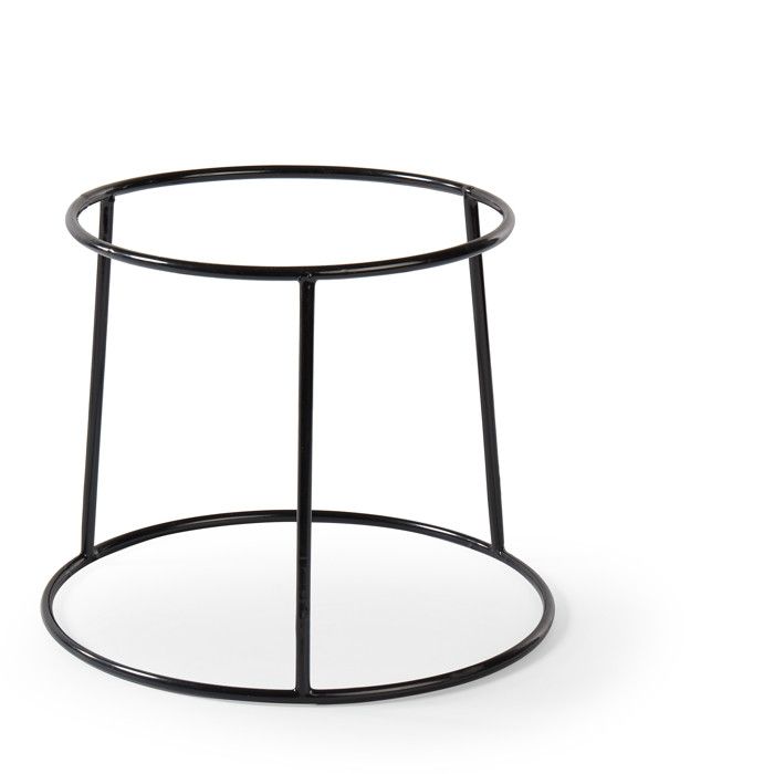 Support Buffet Métallique Rond Ø 21 cm - H 10 à 30 cm - Pujadas - Noir ...