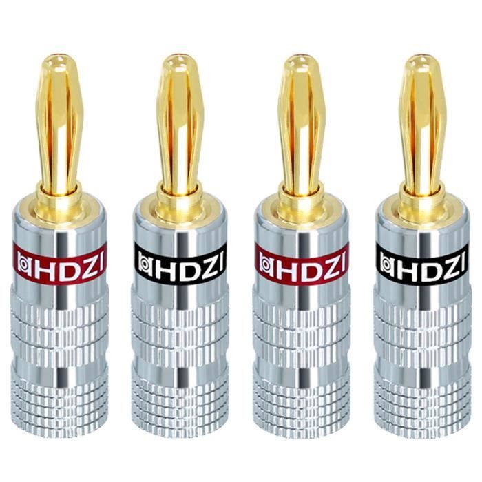 Fiches banane Type Y,connecteur Audio,pour haut-parleur,fil,double vis ...