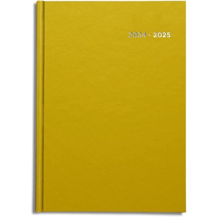 A4 Agenda Scolaire Avec Une Page Par Jour 2018\U20132019 Jaune[J591 ...
