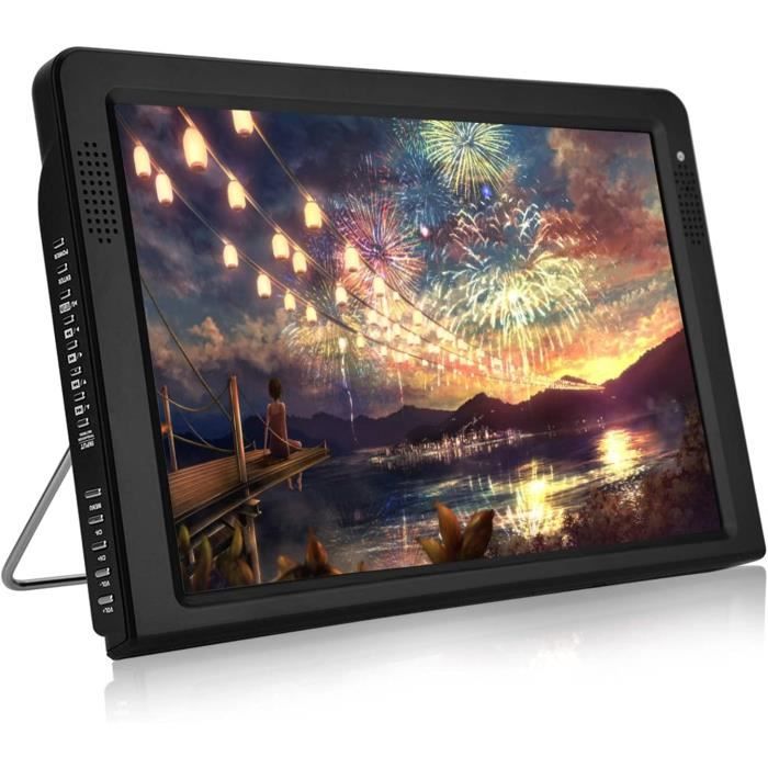 12,1 Pouces Tv Portable, Petit Tv Écran Led Téléviseur Enregistreur ...