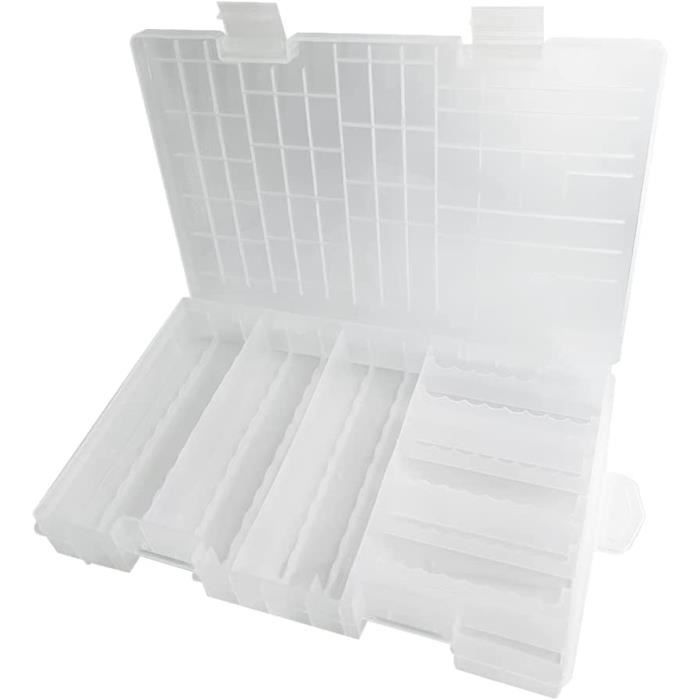 WYAN 1Pcs Boîte à Piles en Plastique,Boîtier de Rangement de Batterie ...