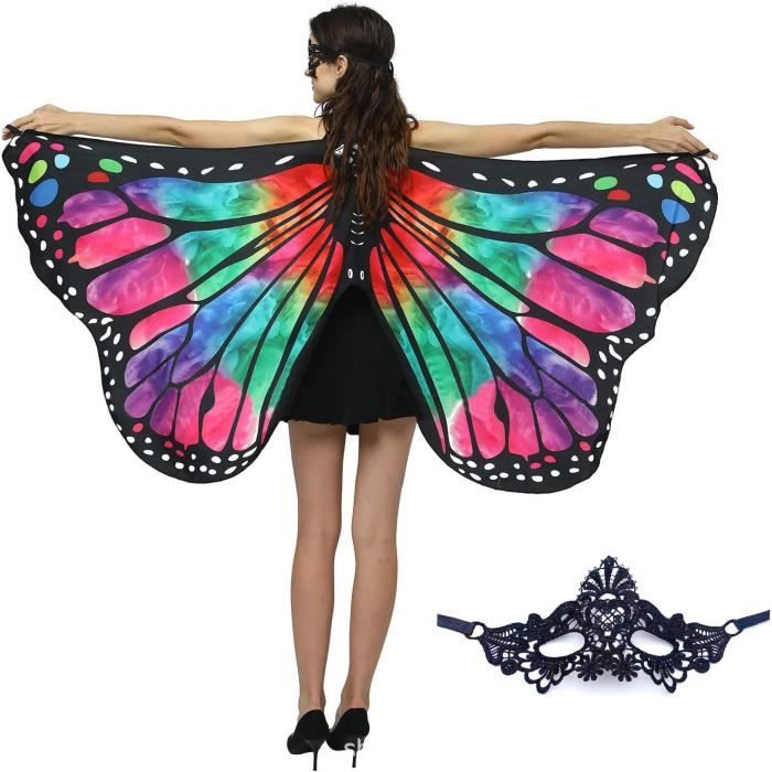 Ailes De Papillon Adulte, Déguisement Papillon En Polyester,Adulte Cape ...