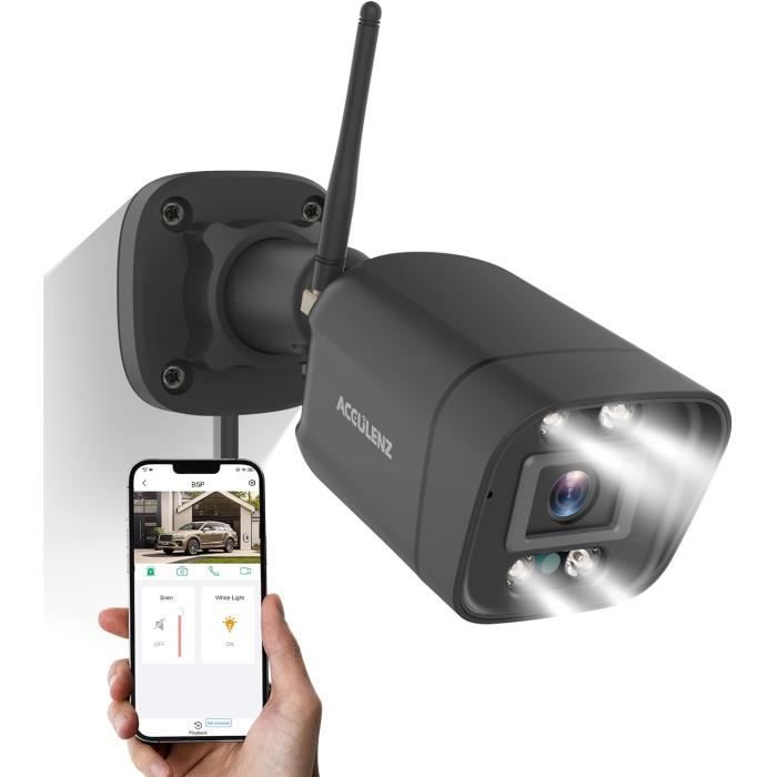 5Mp Caméra De Surveillance Wifi Extérieure, 2,4-5Ghz Caméra De Sécurité ...