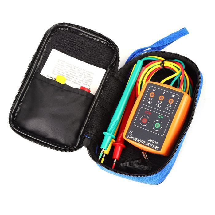 Vvikizy-SM-852B 3-Phase 60V~600V AC Sequence Order Rotation Indicator ...
