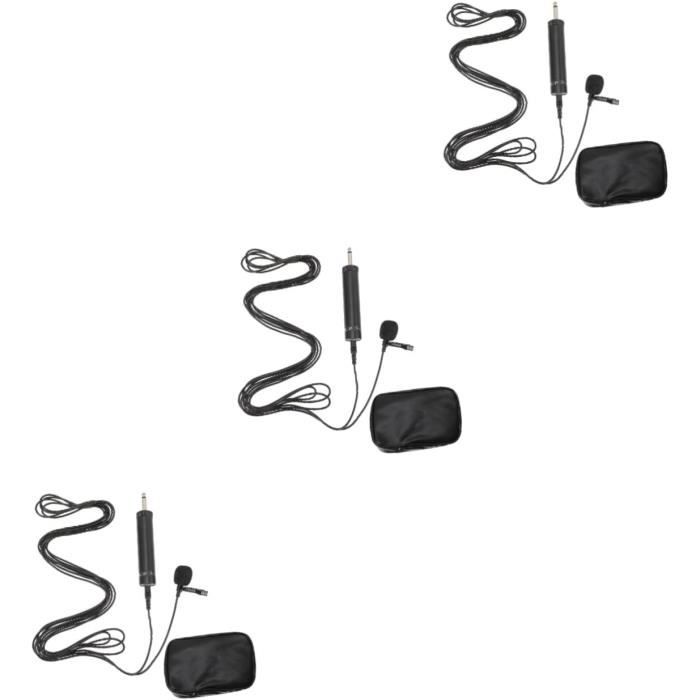 Kit de Micro-Cravate - YOKULI - A524 - 3 Pièces - Filaires - Noir ...