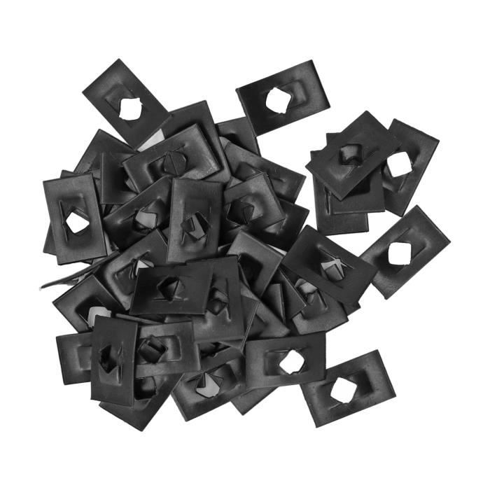 MOH-crou à ressort en tle d'acier au carbone 50 Pièces en Acier au Carbone Plaque Ressort écrou ...