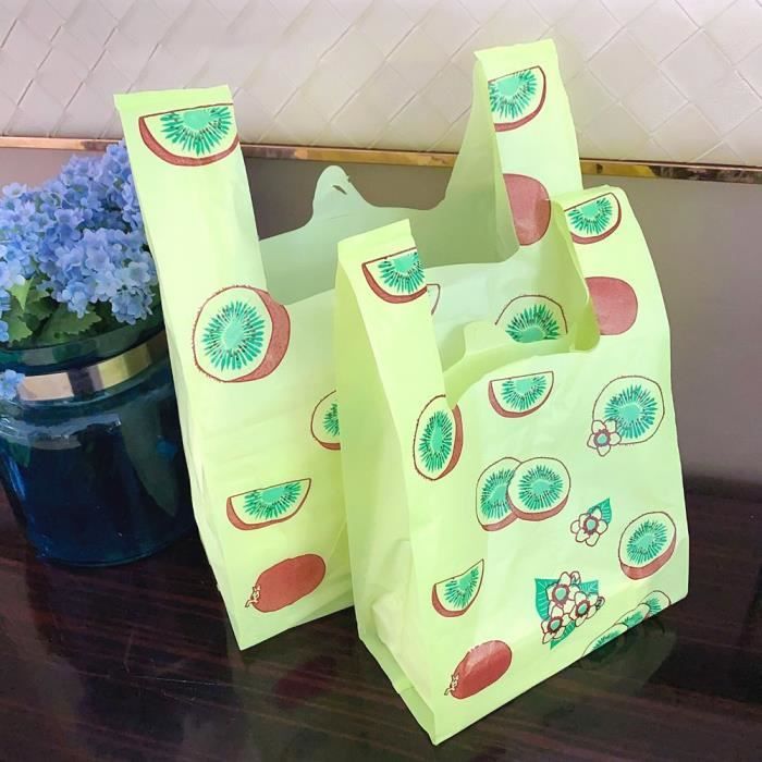 Kiwi-26x42cm -Sac en plastique à emporter au Restaurant,sac d'emballage ...
