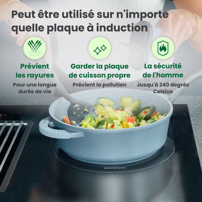 MoreCore Protection Plaque | Protège Plaque Induction | Cache Plaque ...