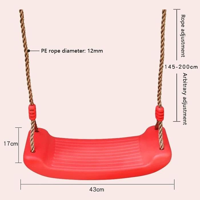 Balancelle en Plastique pour Exterieur Enfant Jardin, Balancoire Enfant ...