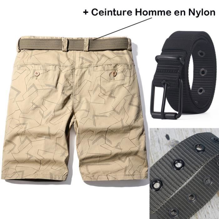 Short Homme Imprimé 100% Coton Été Casual Mode Shorts Hommes Avec ...