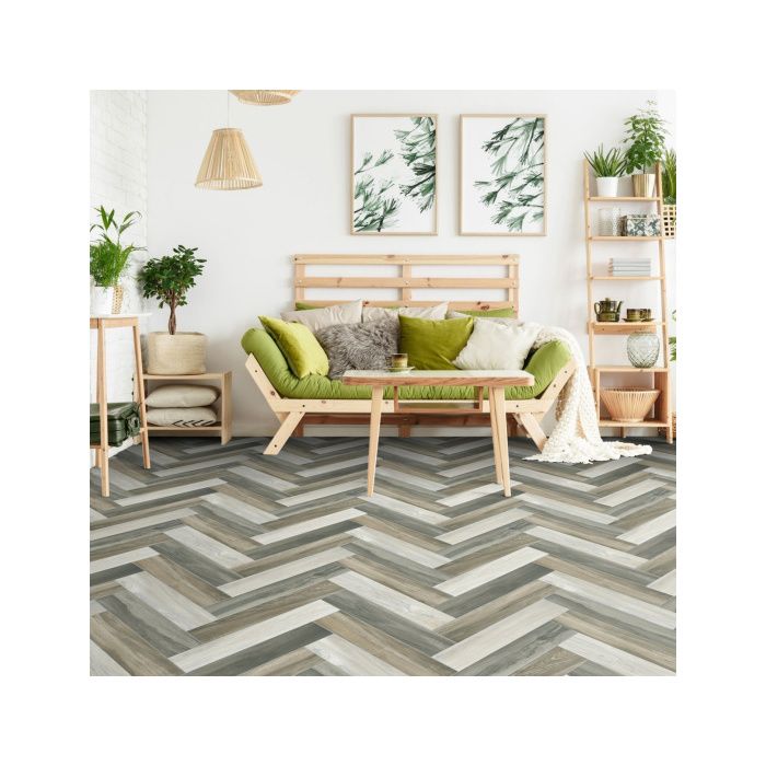 Sol Vinyle Link - Imitation parquet coloré bâton rompu - Surface ...