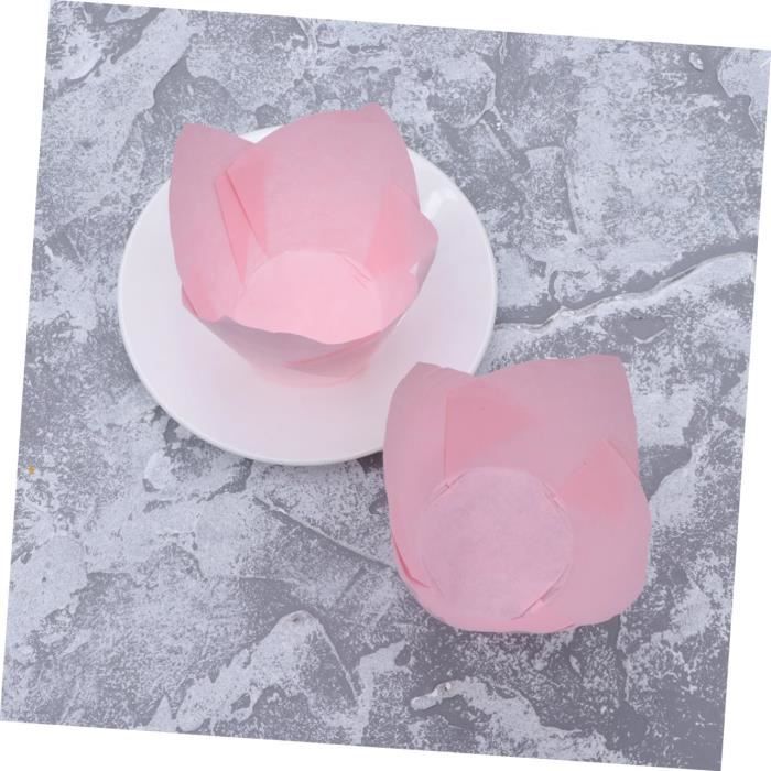 100 Pièces Doublures De Petit Gâteau De Mariage De Cupcake Tulipe De ...