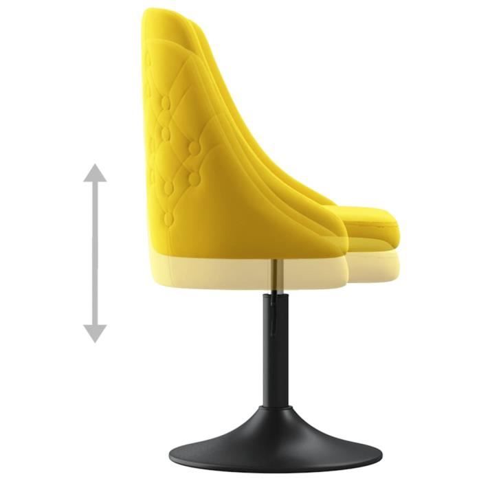 Parfait - TOP Tabouret de bar Jaune moutarde Velours - BEST MEUBLE(5449 ...