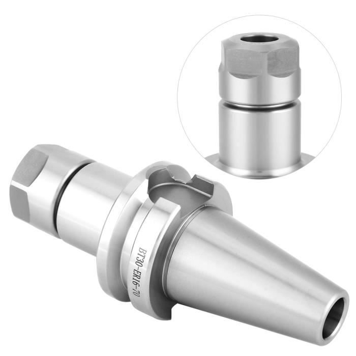Collet Chunk, BT30-ER16-70 Porte-broyeur à grande vitesse en acier CNC ...