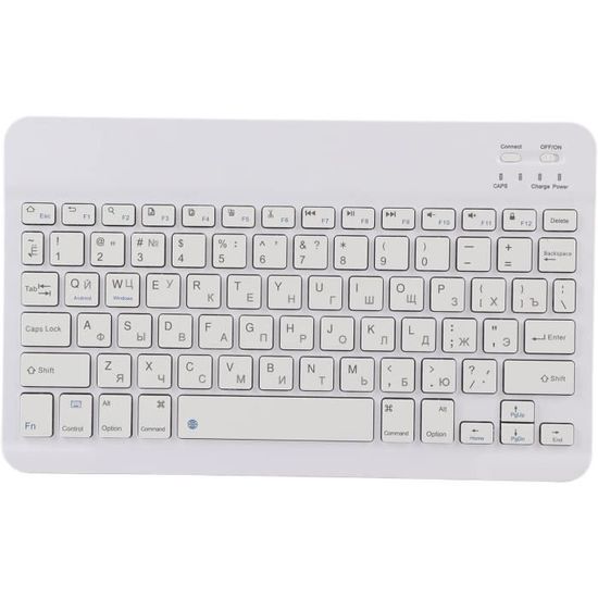 Clavier Russe sans Fil 10 Pouces, Clavier Professionnel Bluetooth sans ...