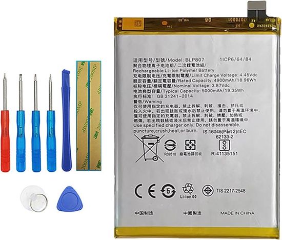 Batterie BLP807 pour Realme V5 Realme 7 7 Pro RMX2155 avec kit ...