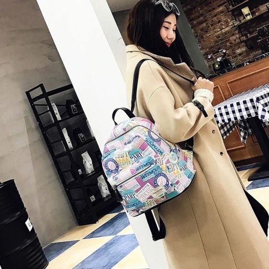 Sac à dos Zipper Teenage Cartable Multicolore @Sac 3202 - Cdiscount ...