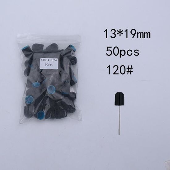 Kit manucure pédicure - Capuchons avec mandrin - 50 pièces - Bandes ...