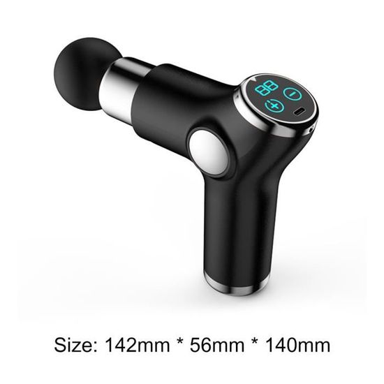 Appareil abdo,Mini pistolet de Massage portatif, 32 vitesses, écran LCD ...