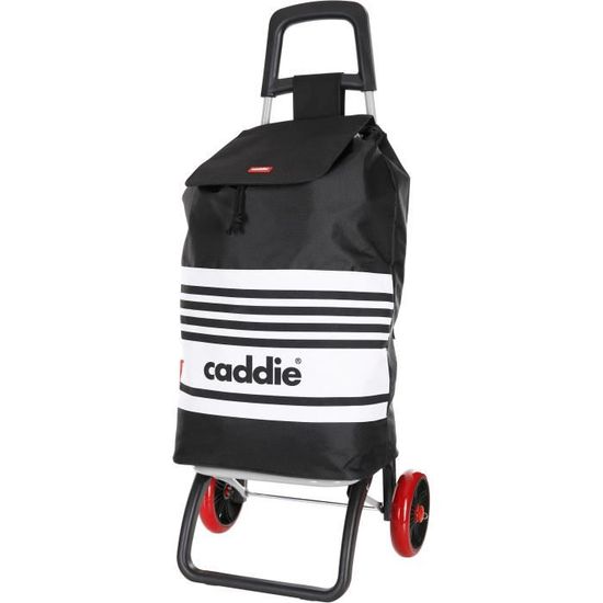 CADDIE Poussette de Marché Bachata 2 Roues Pied ABS Noir Mixte