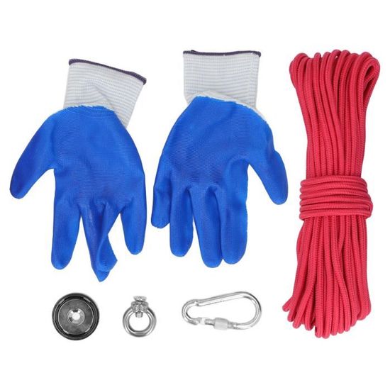 Duokon Aimant Crochet Aimant de pêche 75 kg Force de traction aimant de ...