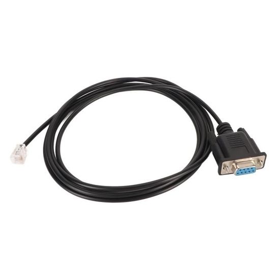 Câble RS232 - EJ.LIFE - DB9Pin femelle vers RJ11 RJ12 - 1,8 mètres ...