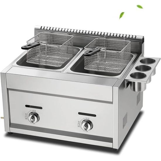 Friteuse Gaz Multifonctions, 22L, Friteuse Professionnelle Commerciale ...