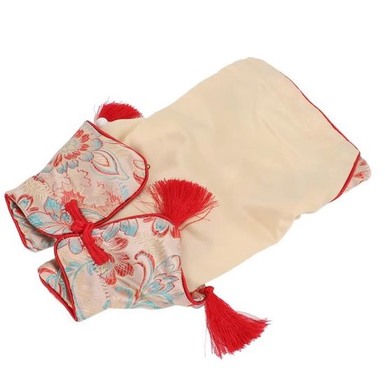 FHE Chien Tang Costume Style Chinois Coton Chien Cheongsam Satin ...