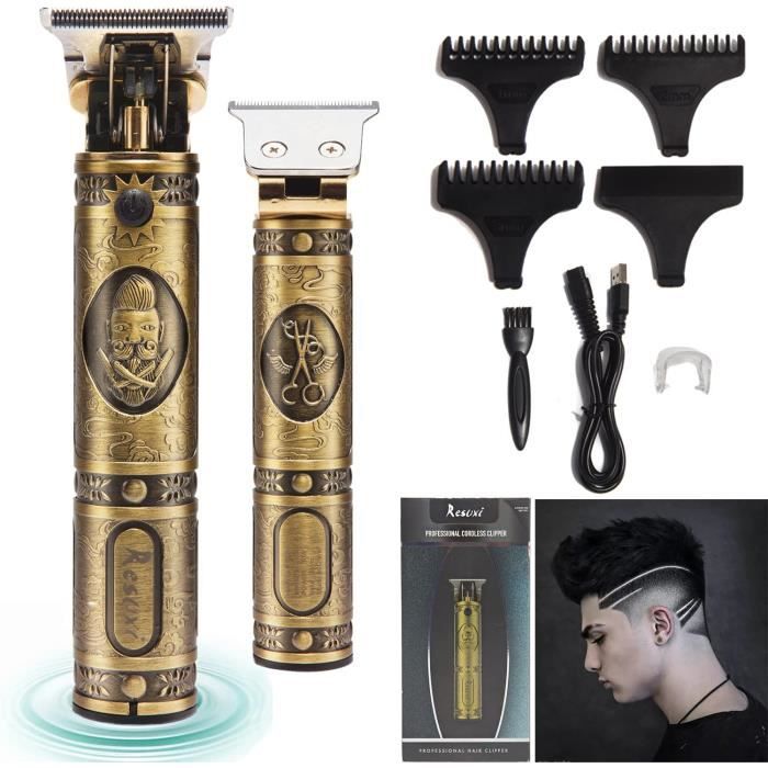 USB Tondeuse à Cheveux Professionnelle Tondeuses Sans Fil Tondeuse à Cheveux Rasoir à Barbe ...