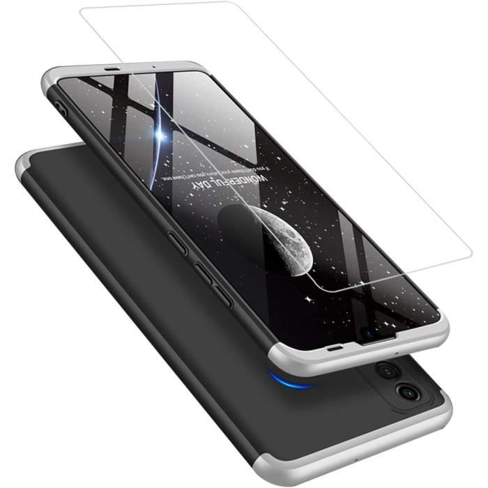 Compatible avec Huawei P20, 360 degrés, Rouge, Noir, Ultra Fin, Mat, Protection Tout comprise ...