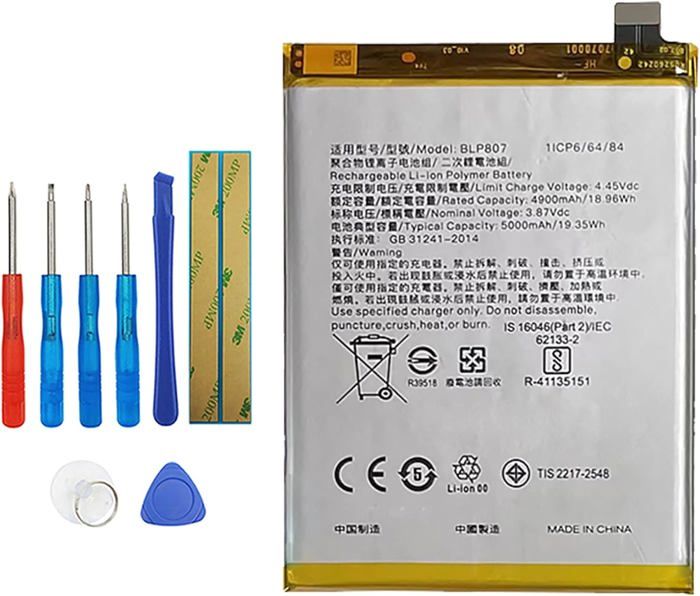 Batterie BLP807 pour Realme V5 Realme 7 7 Pro RMX2155 avec kit ...