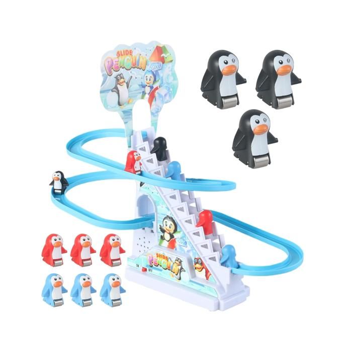 Jeu de Toboggan Pingouin Arctic Fun – Escalier Pingouin avec Pistes ...