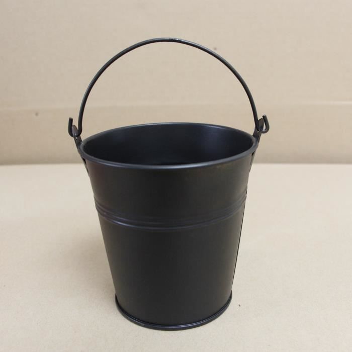 Ensemble de 2 pots de fleurs en fer suspendus colorés pour balcon ou ...