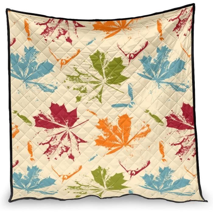Couette fine en feuilles d'érable - Pour l'été - Respirante - Pour l ...